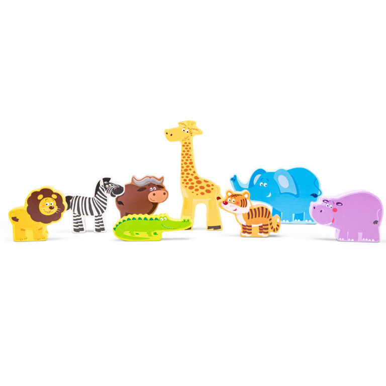 Wooden Safari Animals Set - Toy Dubai (Toys MENA LLC)