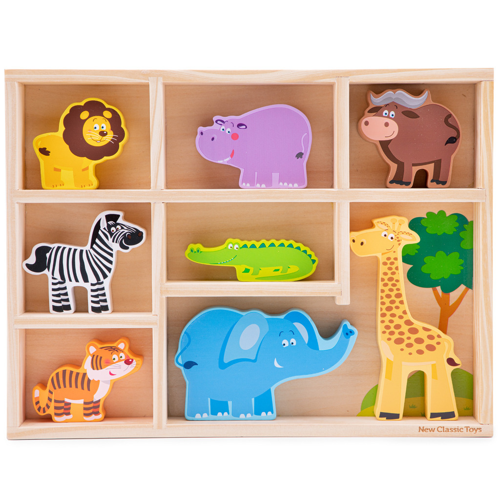 Wooden Safari Animals Set - Toy Dubai (Toys MENA LLC)
