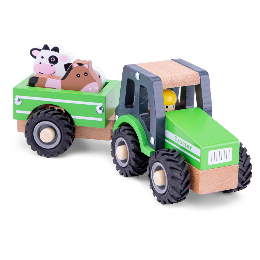 Tractor with Trailer - Animals - Toy Dubai (Toys MENA LLC)