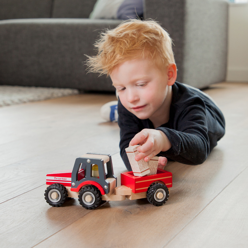 Tractor with Trailer - Hay Stacks - Toy Dubai (Toys MENA LLC)