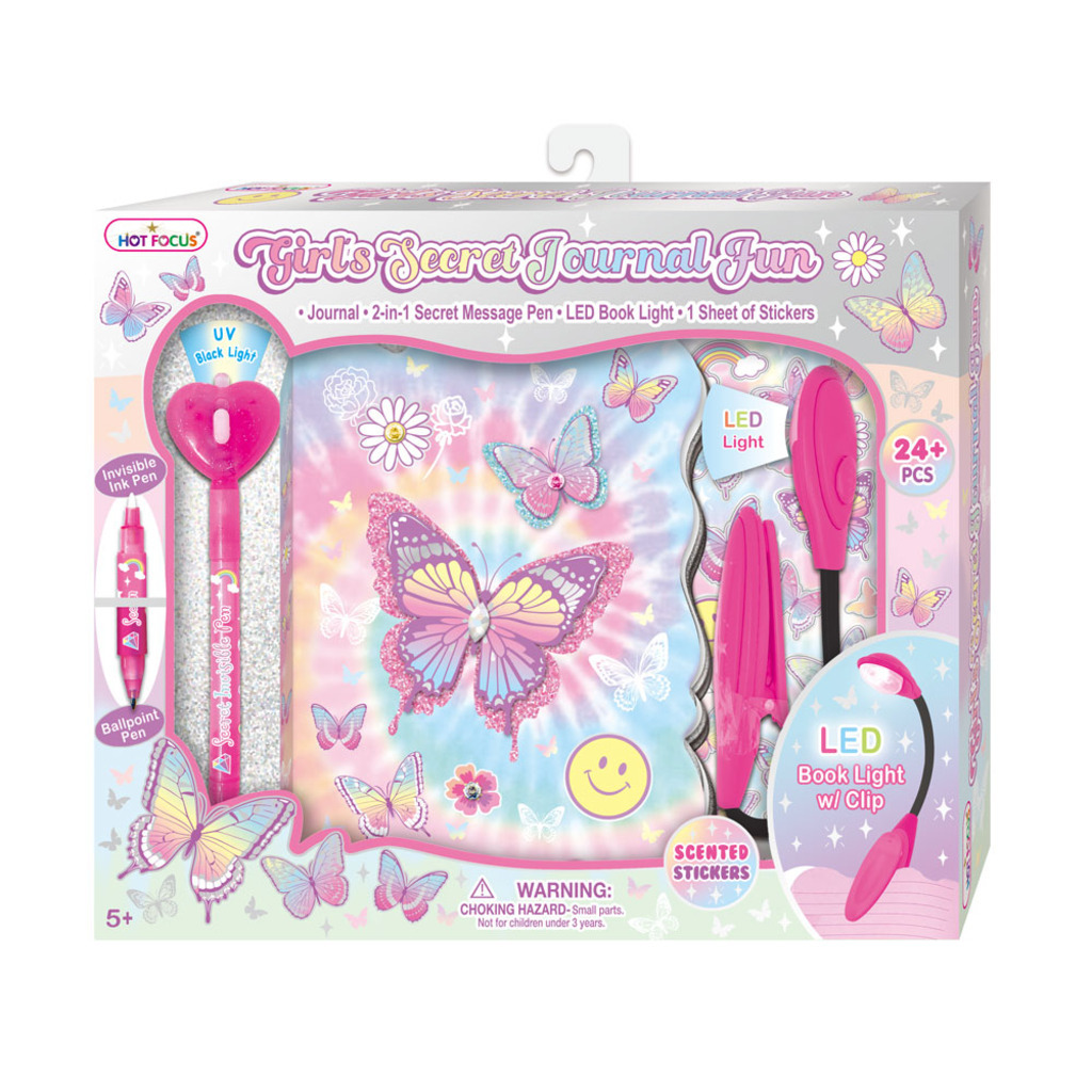 Hot Focus Tie Dye Butterfly Girl's Secret Journal Fun - Toy Dubai (Toys ...
