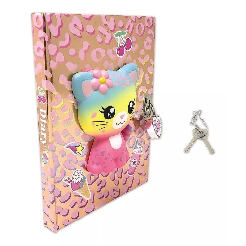 Hot Focus Diary with Lock & Keys - Leopard - Toy Dubai (Toys MENA LLC)