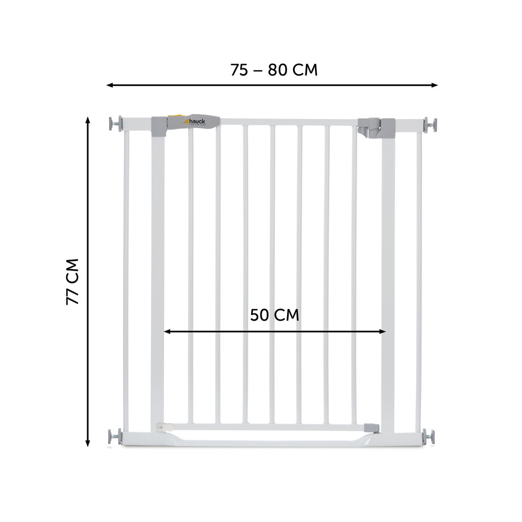 Hauck - safety gates Clear Step Gate - White - Toy Dubai (Toys MENA LLC)