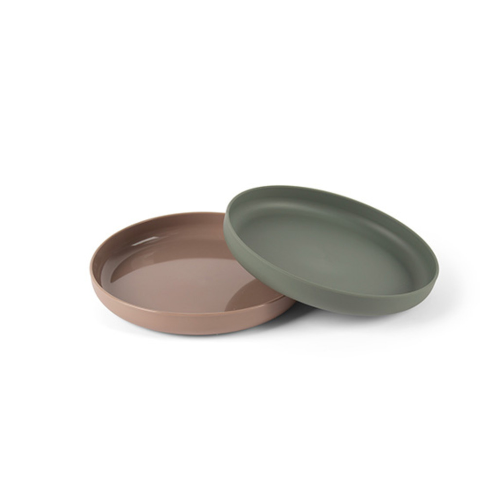 tiny BIO Plate Set - Olive & Mocha - Toy Dubai (Toys MENA LLC)
