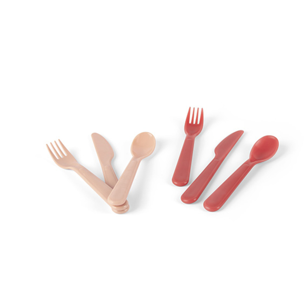 tiny BIO Cutlery Set - Cream & Berry - Toy Dubai (Toys MENA LLC)