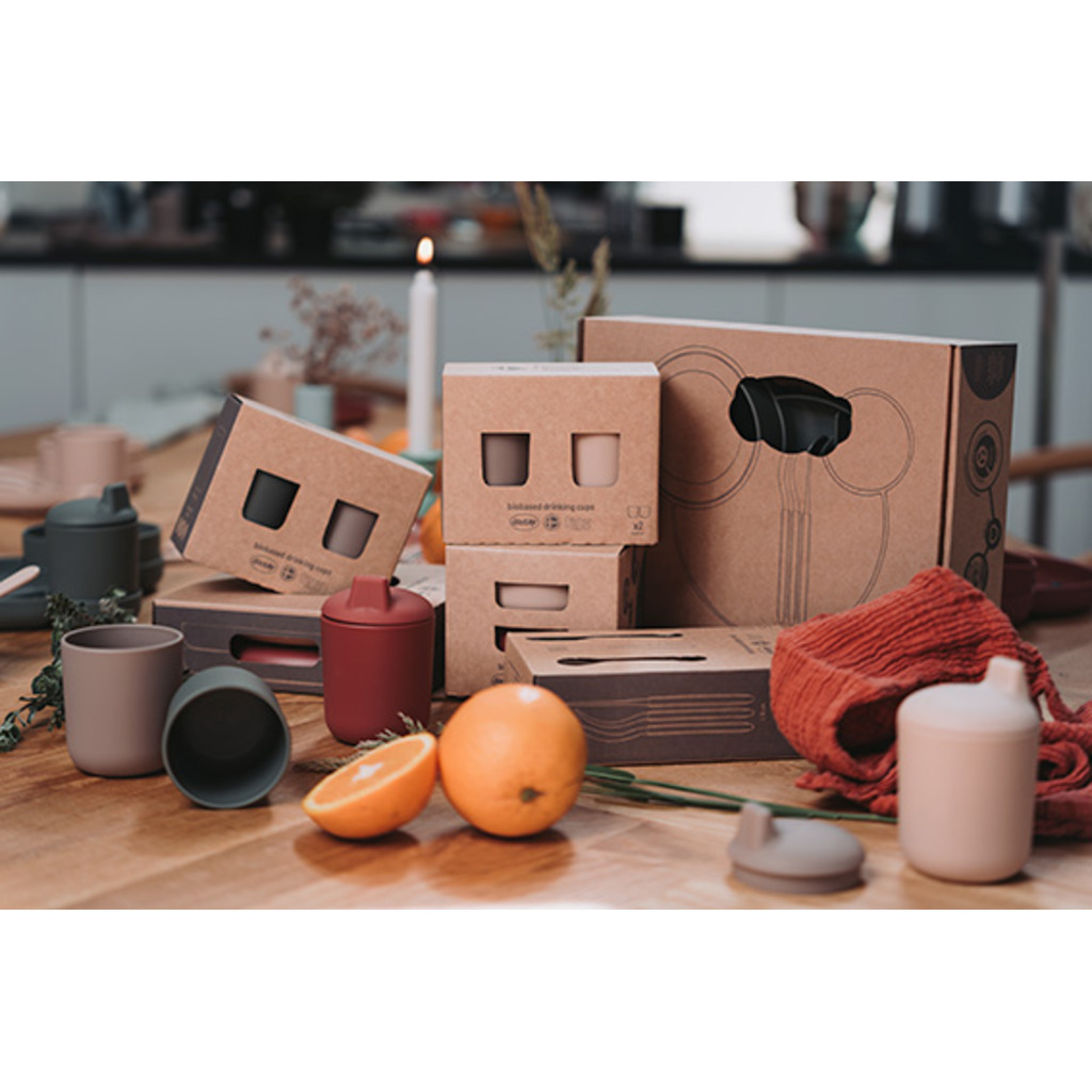 tiny BIO Cutlery Set - Cream & Berry - Toy Dubai (Toys MENA LLC)