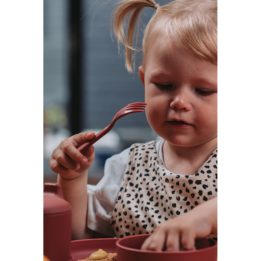 tiny BIO Cutlery Set - Cream & Berry - Toy Dubai (Toys MENA LLC)