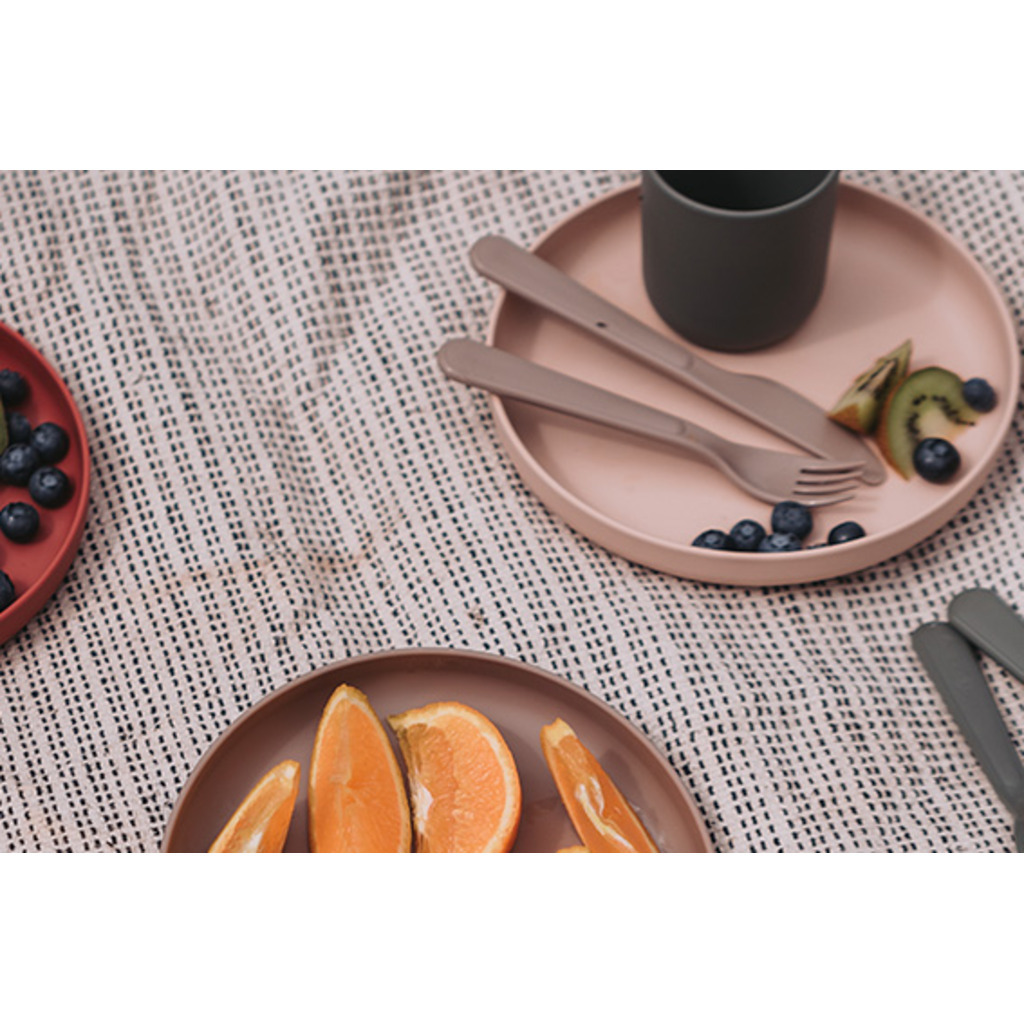 Tiny BIO Cutlery Set - Olive & Mocha - Toy Dubai (Toys MENA LLC)
