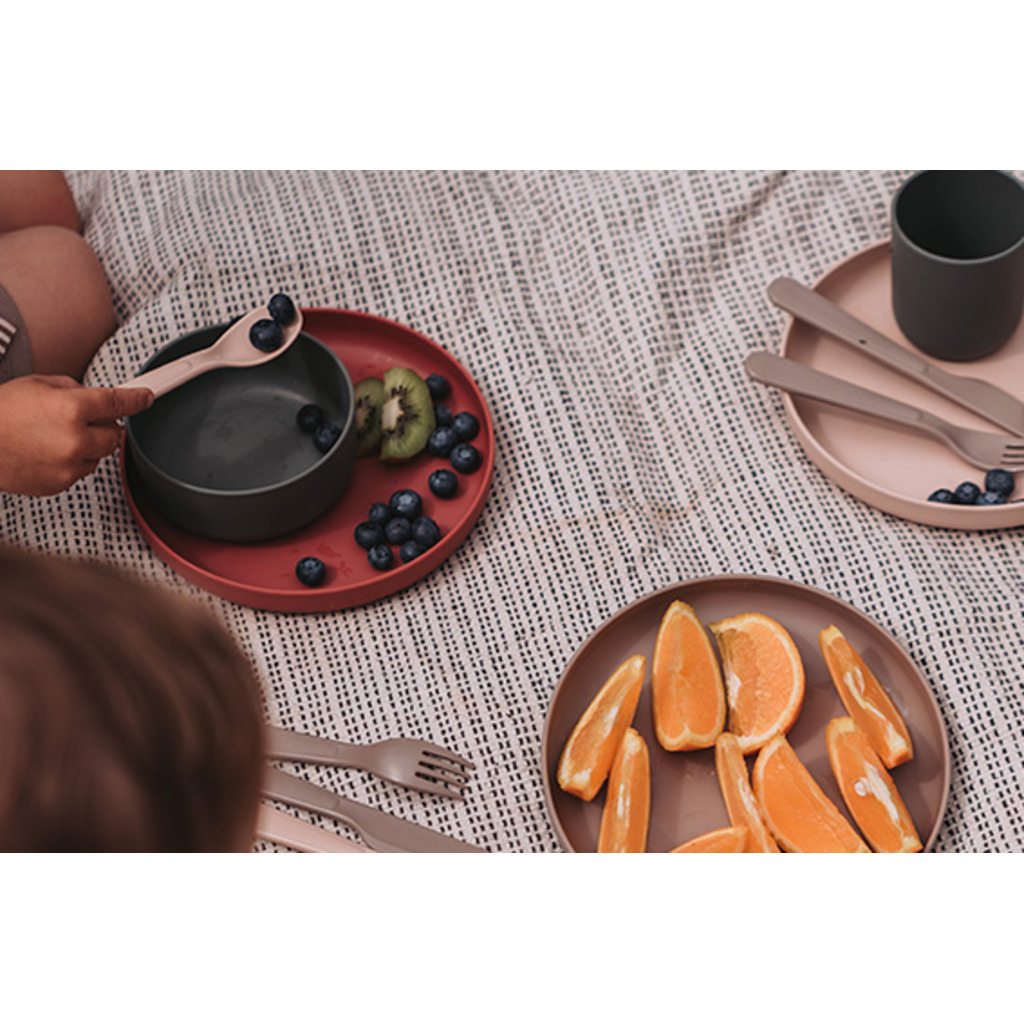 tiny BIO Cutlery Set - Cream & Mocha - Toy Dubai (Toys MENA LLC)