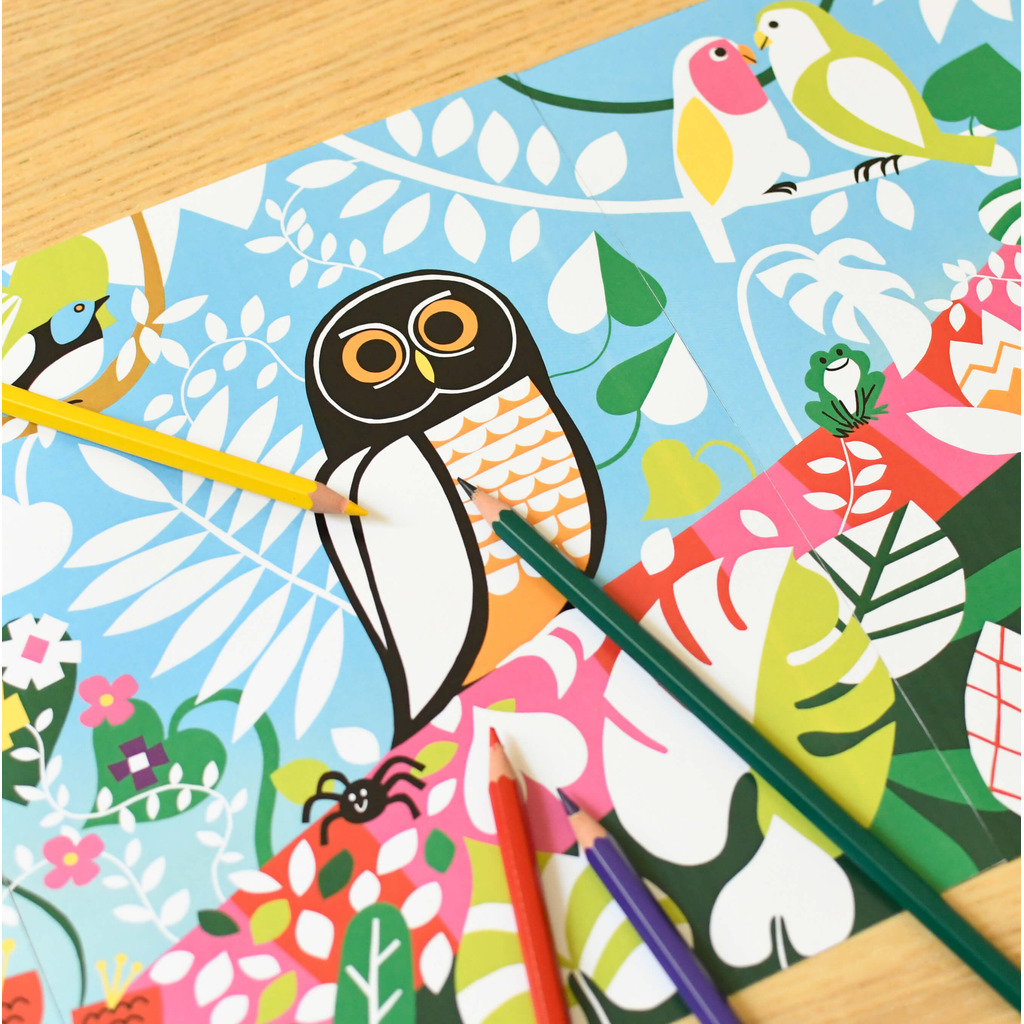 Giant Colouring Sheet - Tropical Forest - Toy Dubai (Toys MENA LLC)
