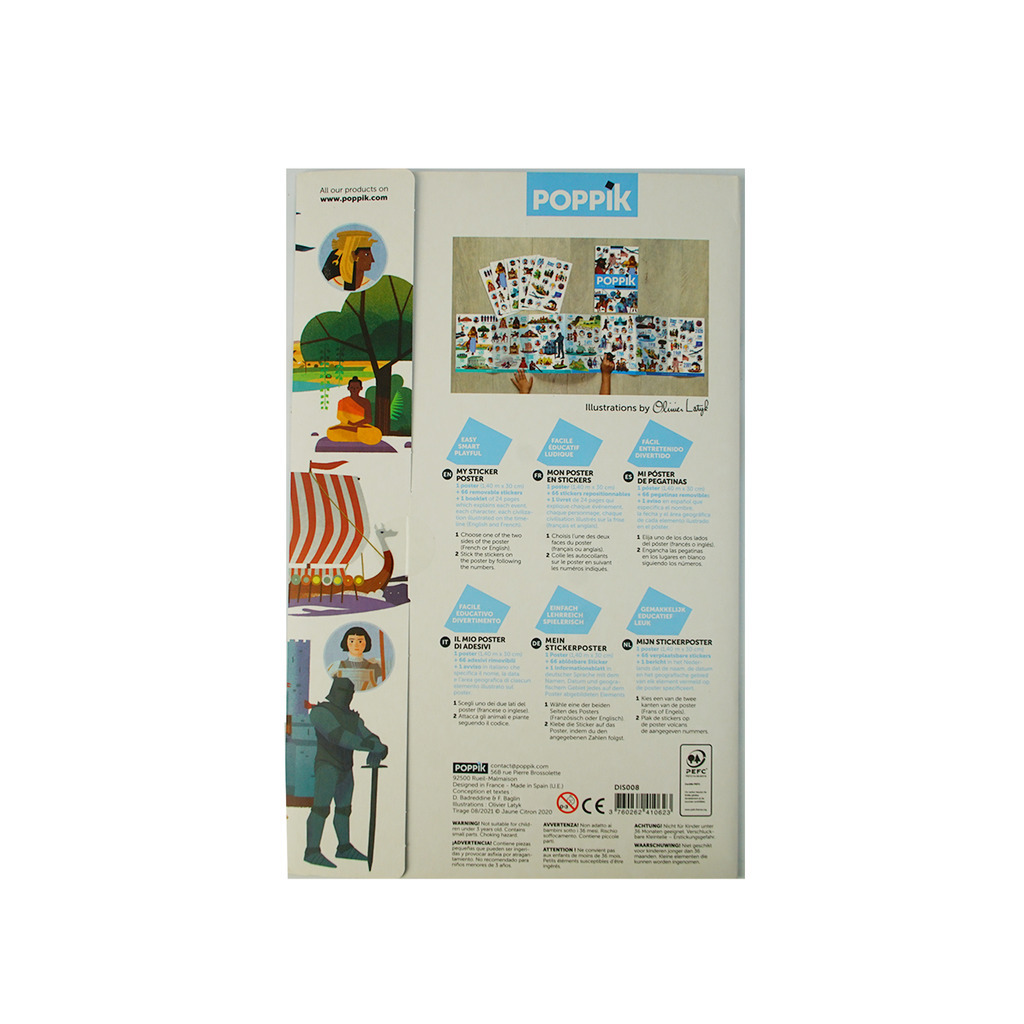 Sticker Poster Discovery - Timeline of World History - Toy Dubai (Toys ...