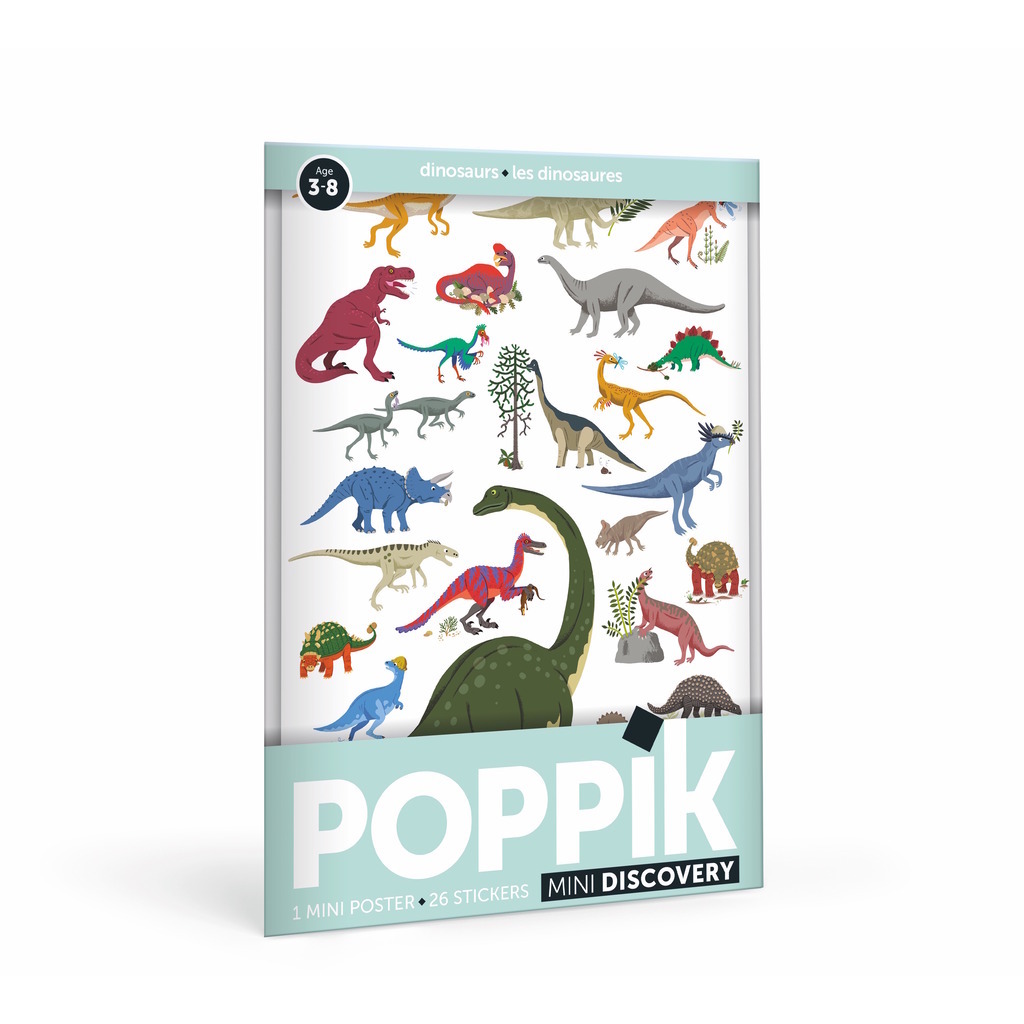 Mini Sticker Poster - Dinosaurs (+26 Stickers) - Toy Dubai (Toys MENA LLC)