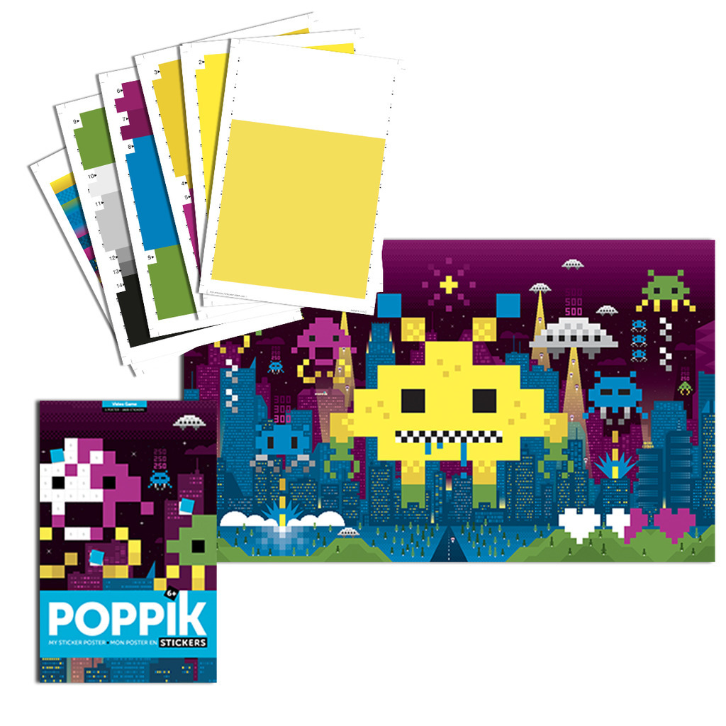 Huge Sticker Poster - Pixel Art (1,600 Stickers) - Toy Dubai (Toys MENA ...
