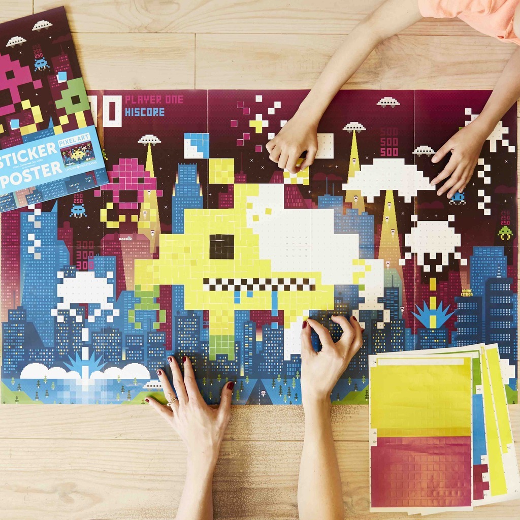 Huge Sticker Poster - Pixel Art (1,600 Stickers) - Toy Dubai (Toys MENA ...
