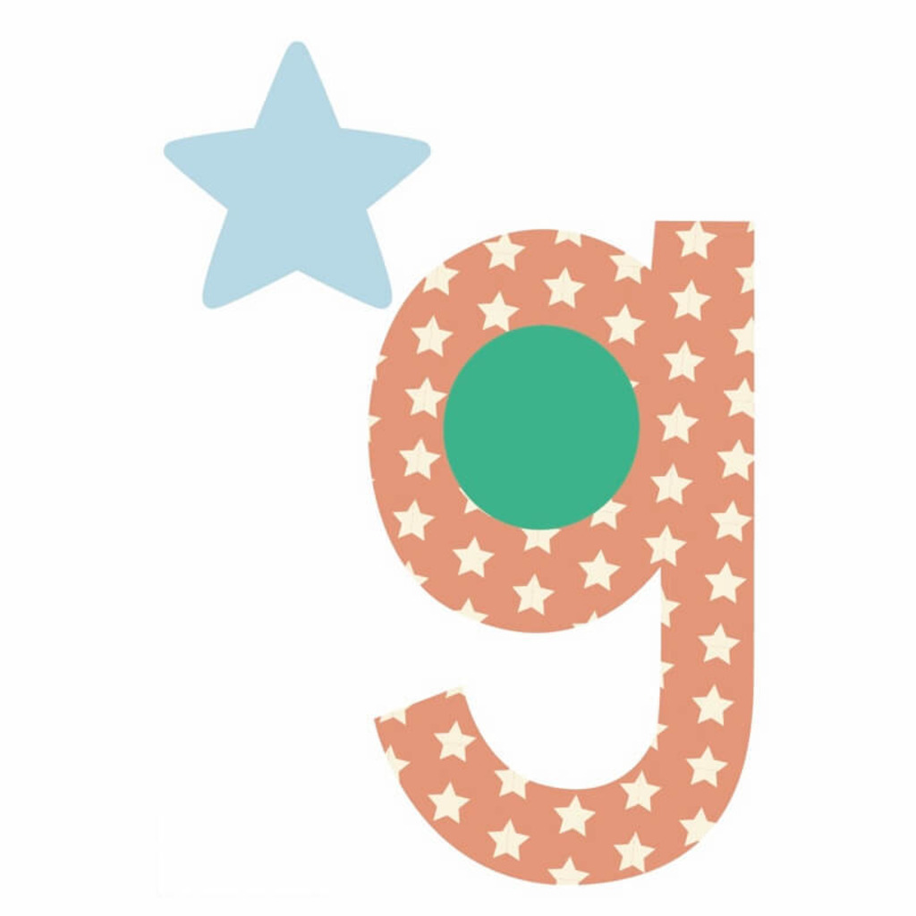 Alphabet Wall Sticker - g - Toy Dubai (Toys MENA LLC)