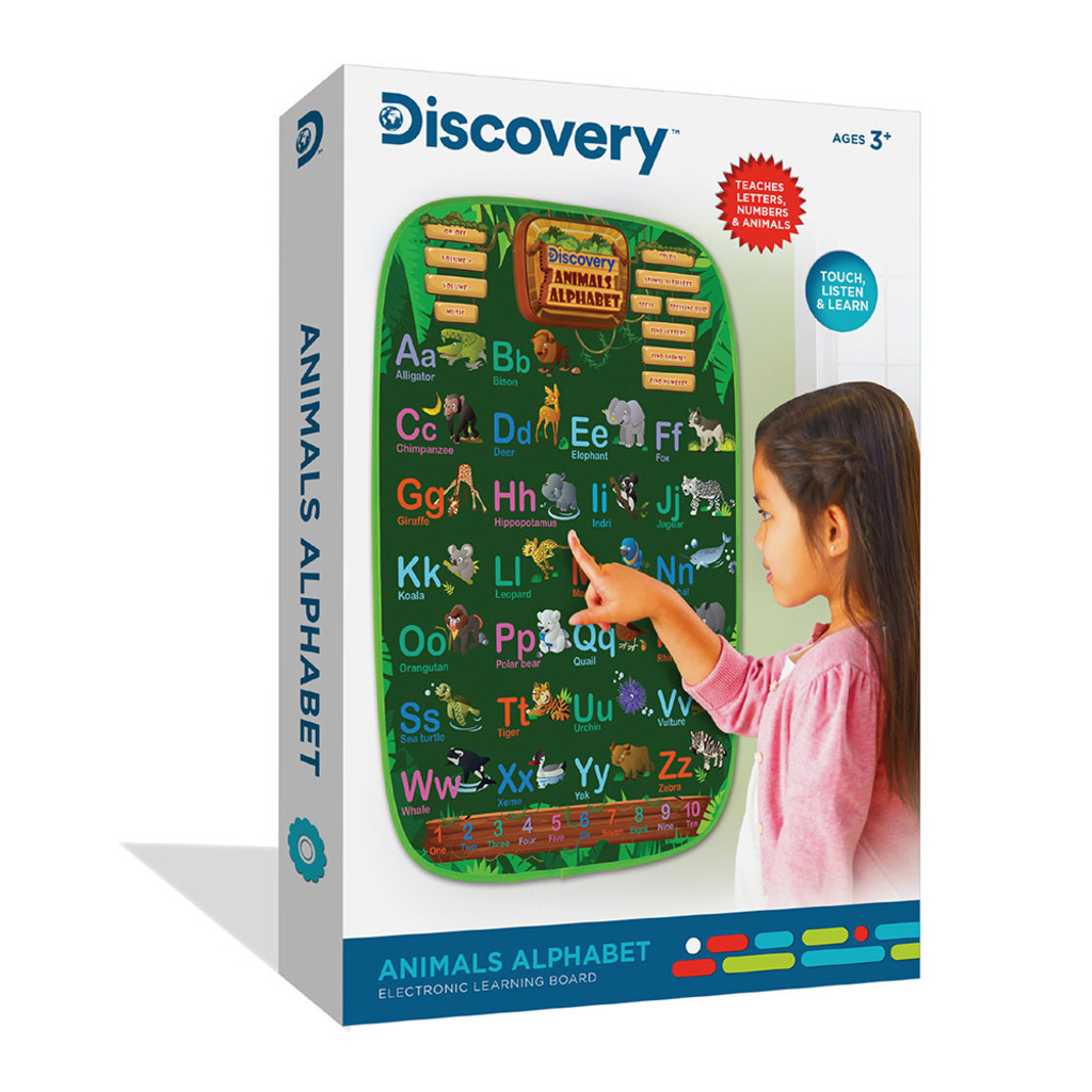 Discovery Kids Animal Alphabet Interactive Electronic Learning Board ...