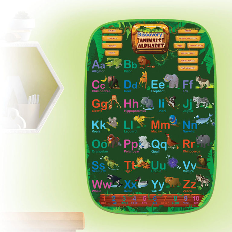 Discovery Kids Animal Alphabet Interactive Electronic Learning Board ...