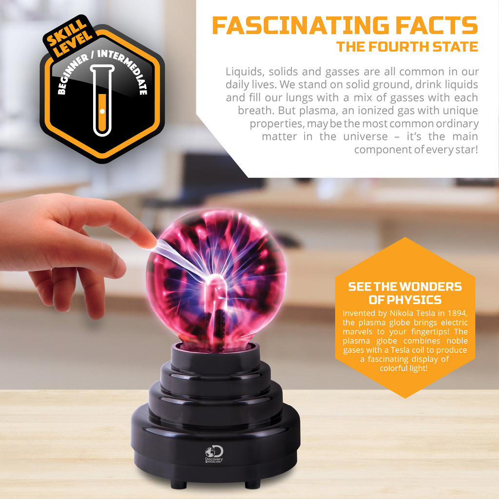Discovery Mindblown - Plasma Globe Interactive Electricity Display ...