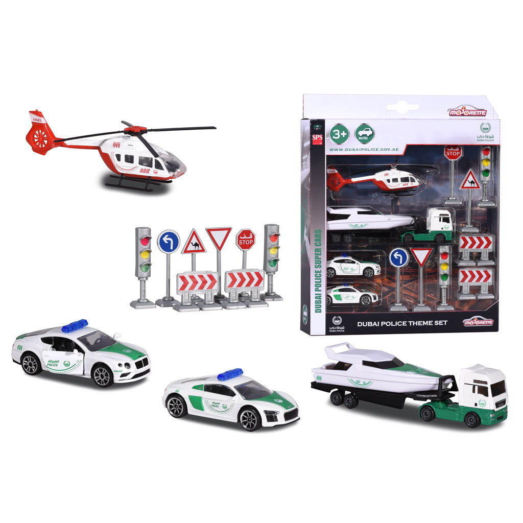 Majorette - Dubai Police Sos Theme Set - Toy Dubai (Toys MENA LLC)