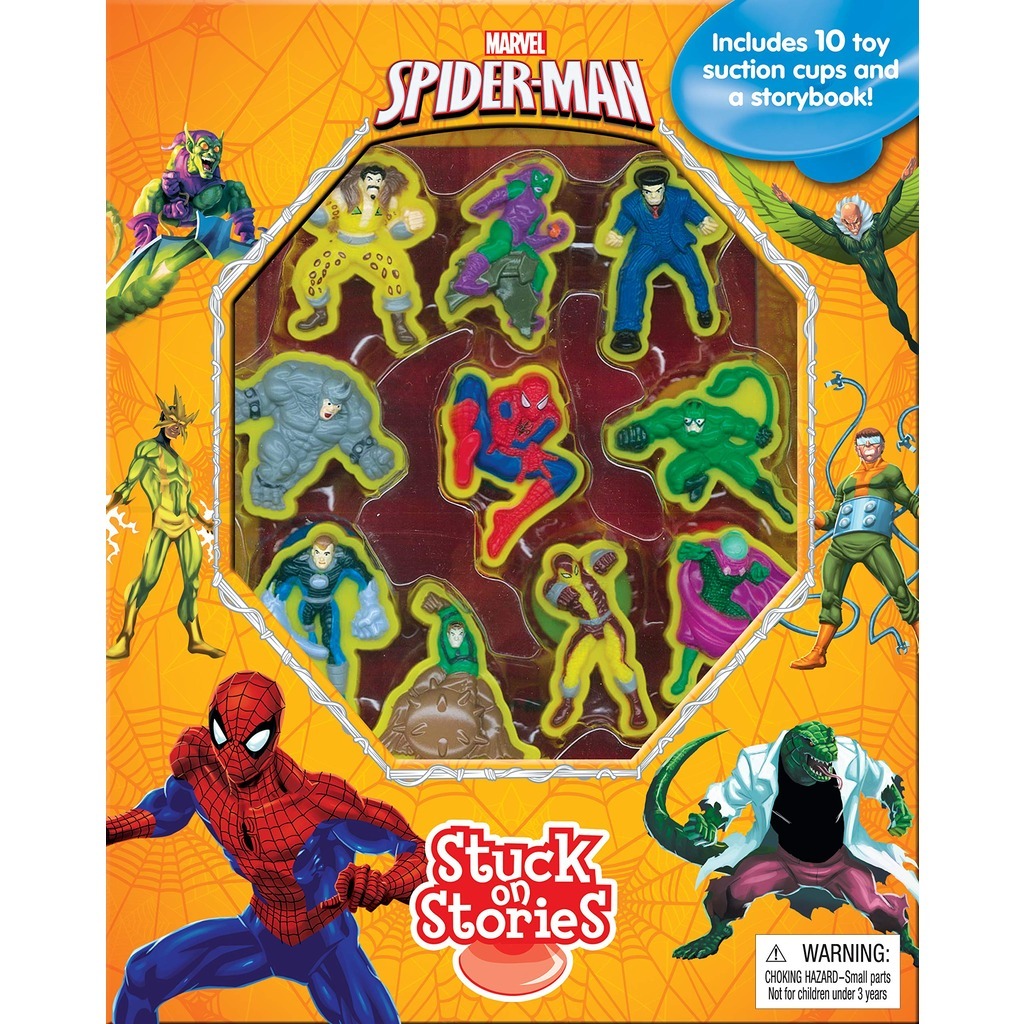Phidal Marvel's Spider-Man Activity Book Stuck on Stories - Multicolour ...