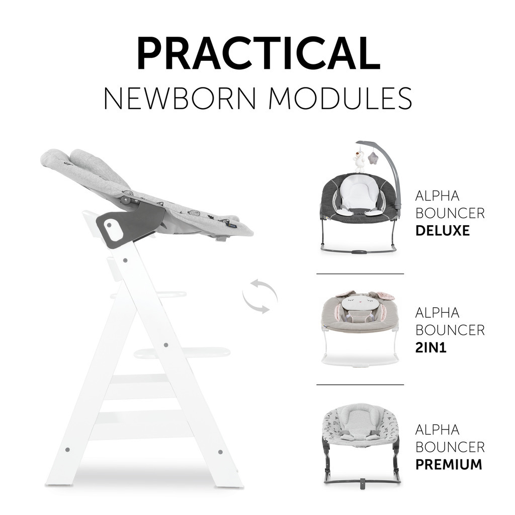 Hauck - high chairs Alpha+ - White - Toy Dubai (Toys MENA LLC)