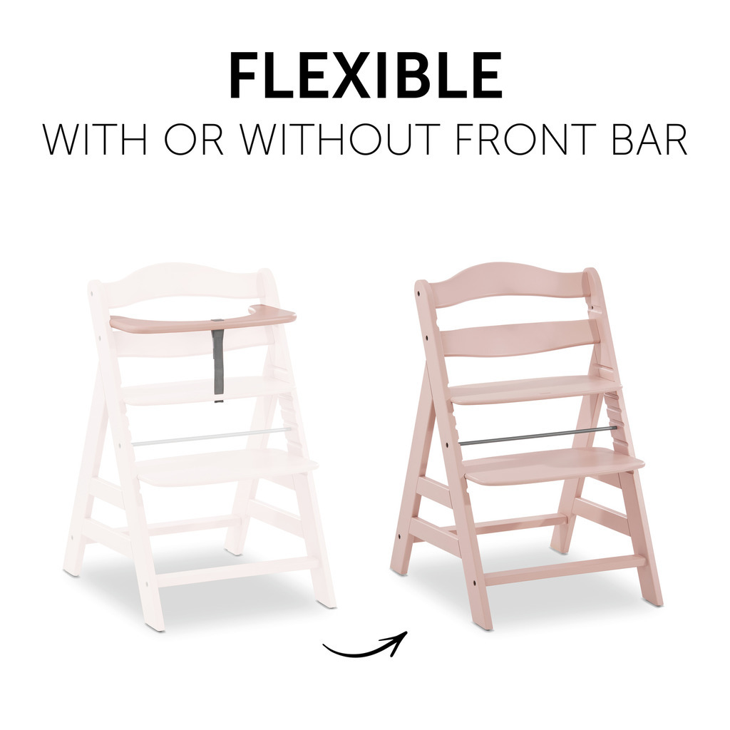 Hauck - high chairs Alpha+ - Rose - Toy Dubai (Toys MENA LLC)