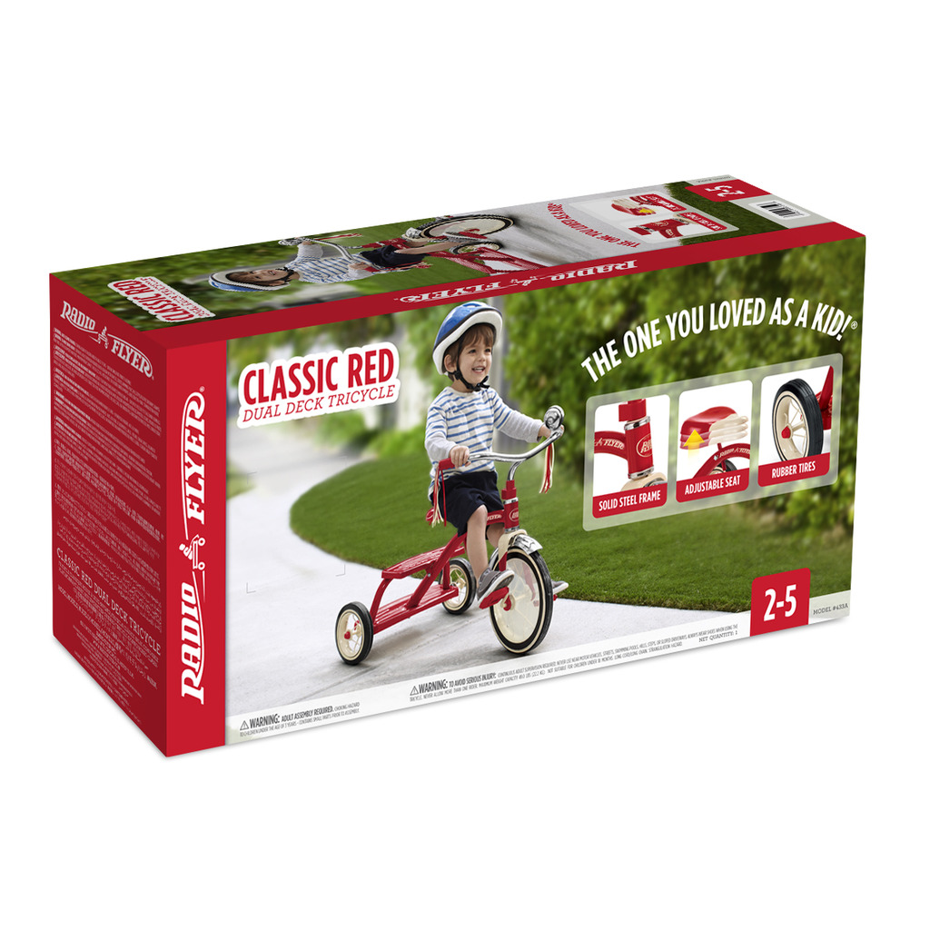 Radio Flyer - Classic Red Dual Deck Tricycle - Toy Dubai (Toys MENA LLC)