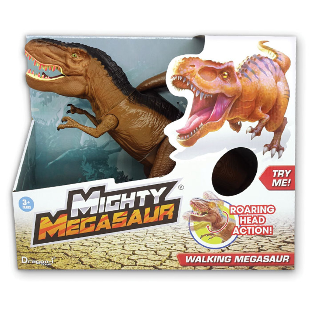Walking Roaring Dinosaur Toy – Mighty Megasaur T-Rex