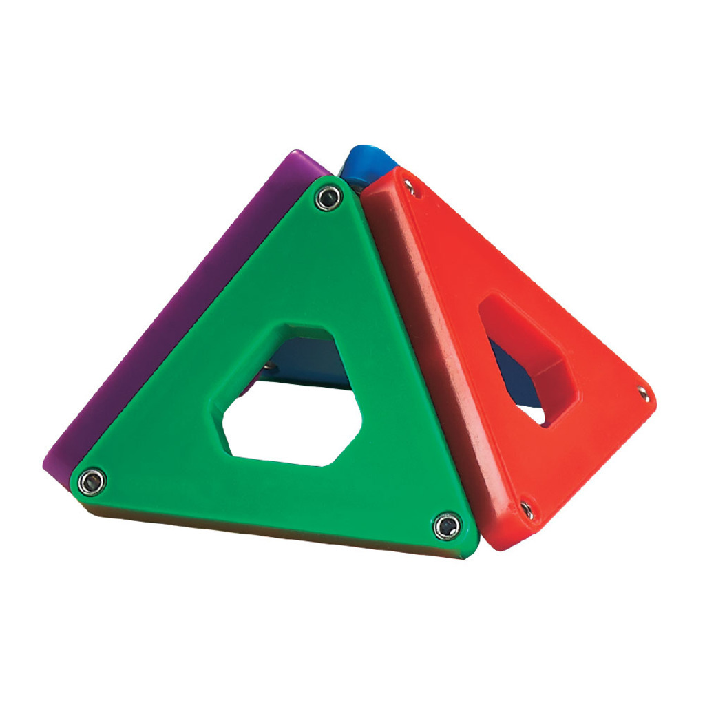 Mad Toys Magnetic Triangle Shaped Tiles 24 Pieces Multicoloured ...
