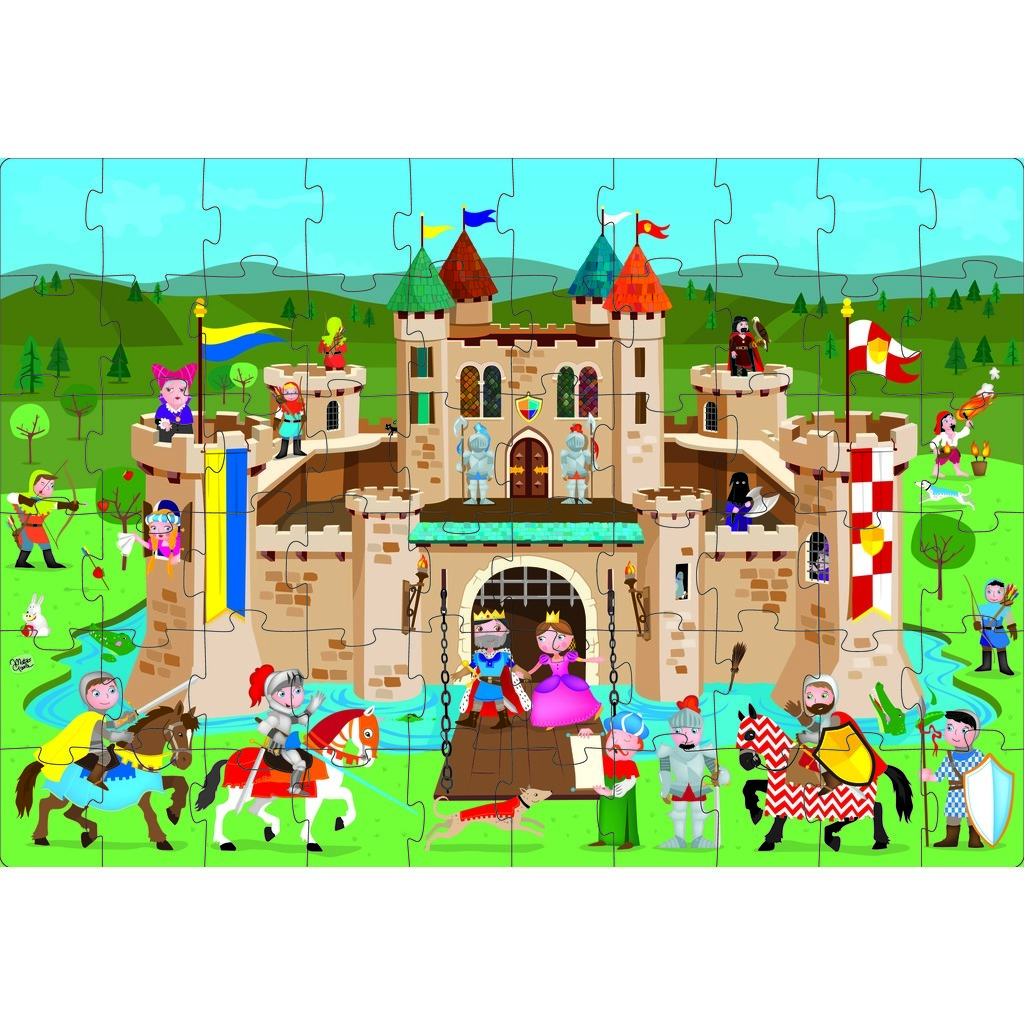 Sassi Junior - The Knights' Castle Giant Puzzle & Book - Toy Dubai ...