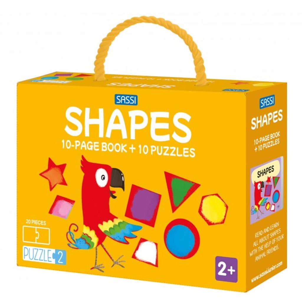 Sassi Junior - Shapes Book & Puzzle 2 - Toy Dubai (Toys MENA LLC)