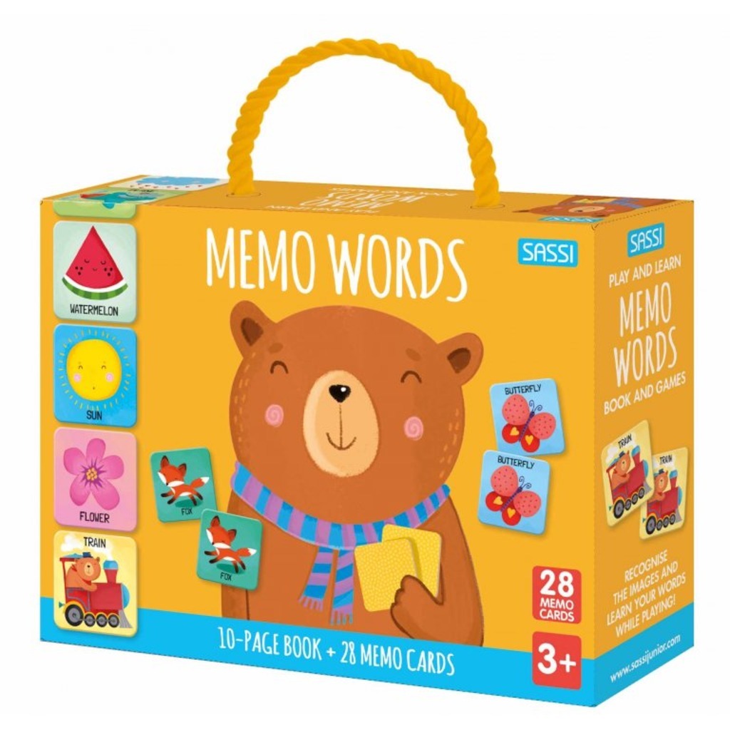 Sassi - Memo Words - Cards & Book Activity Box - Toy Dubai (Toys MENA LLC)