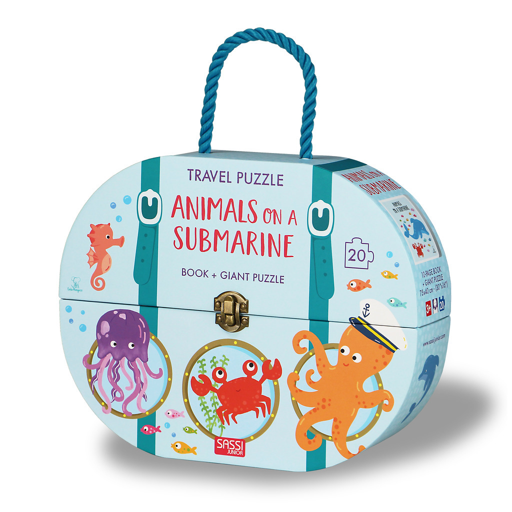Sassi Junior - Animals On A Submarine Book & Giant Puzzle - Toy Dubai ...