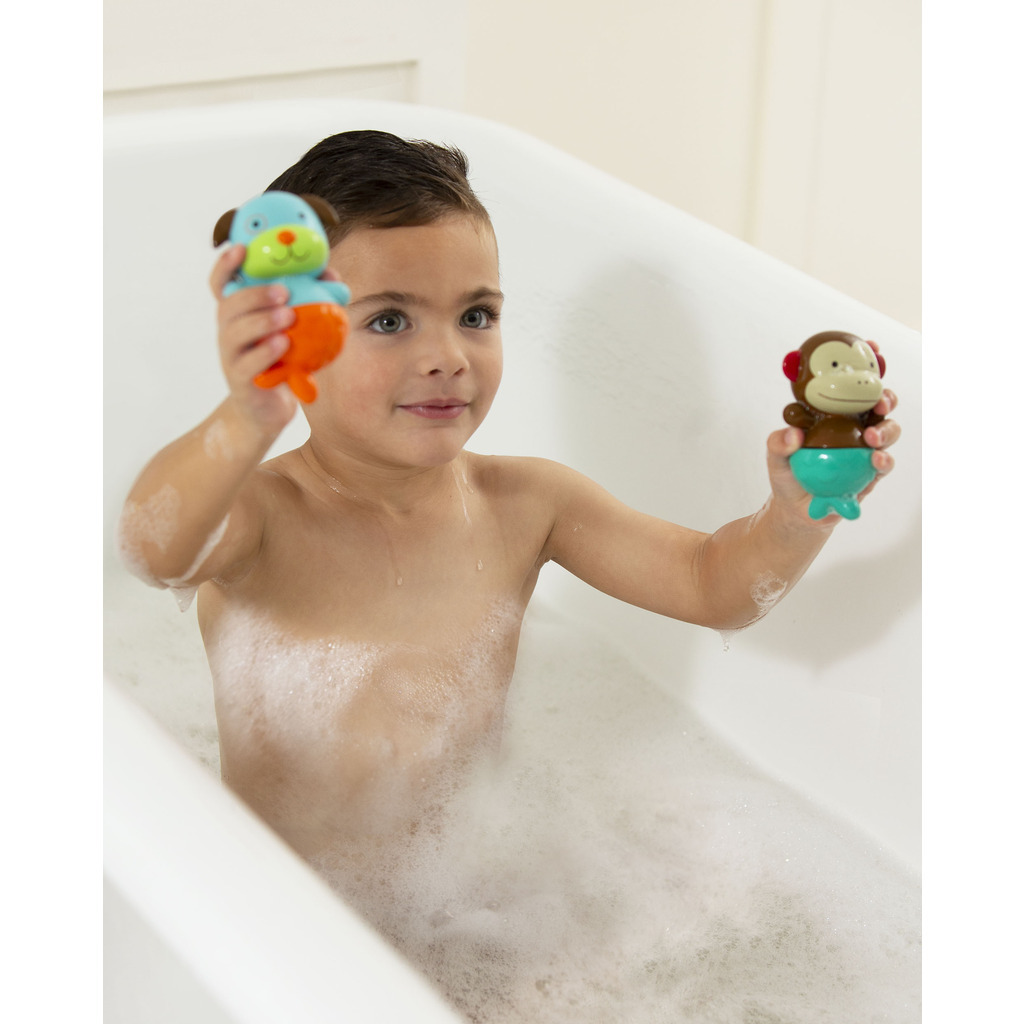 SkipHop - Zoo Mix & Match Flippers - Monkey/Dog - Toy Dubai (Toys MENA LLC)