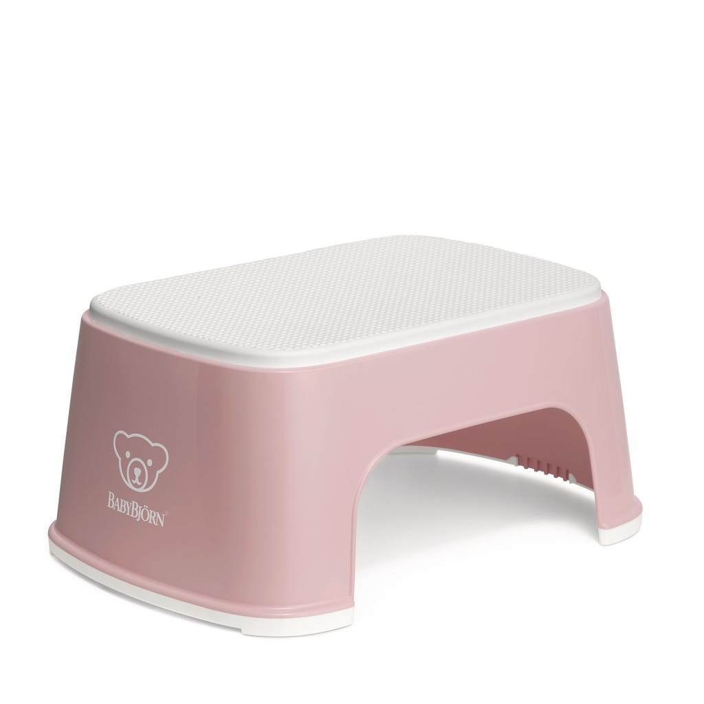 BABYBJÖRN Step Stool - Powder pink/White - Toy Dubai (Toys MENA LLC)