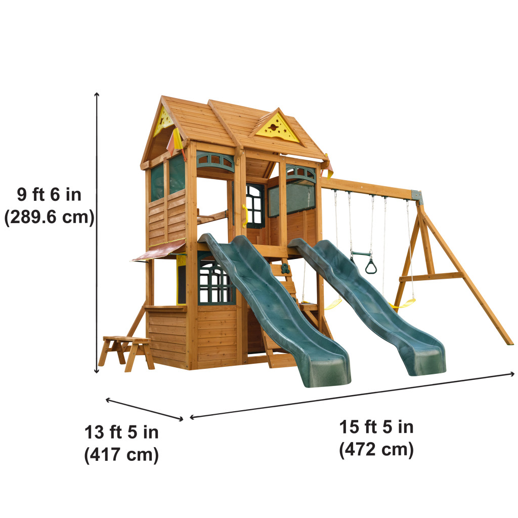 Kidkraft Overland Heights Swing Set - Toy Dubai (Toys MENA LLC)