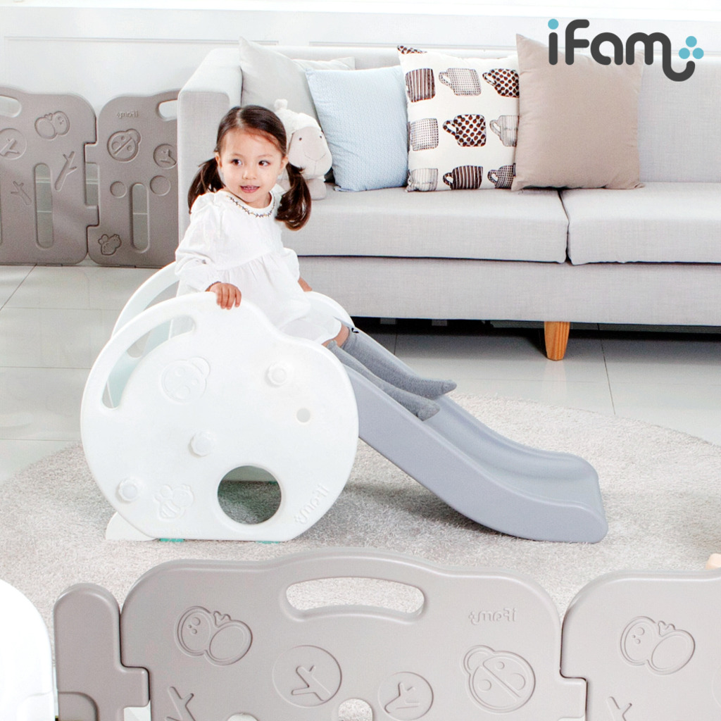 iFam Apple Baby Slide Gray - Toy Dubai (Toys MENA LLC)