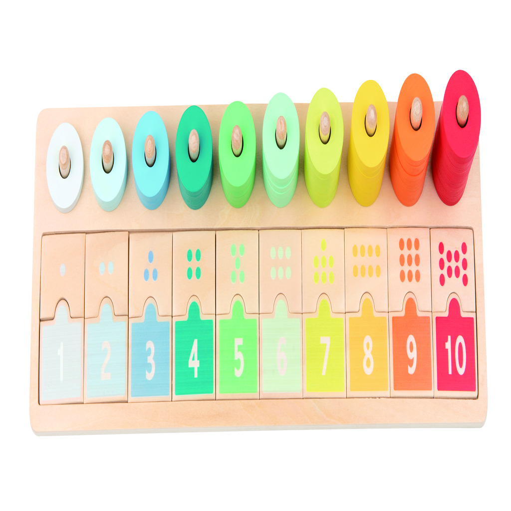 Lelin 1-10 Counting and Matching Board - Toy Dubai (Toys MENA LLC)