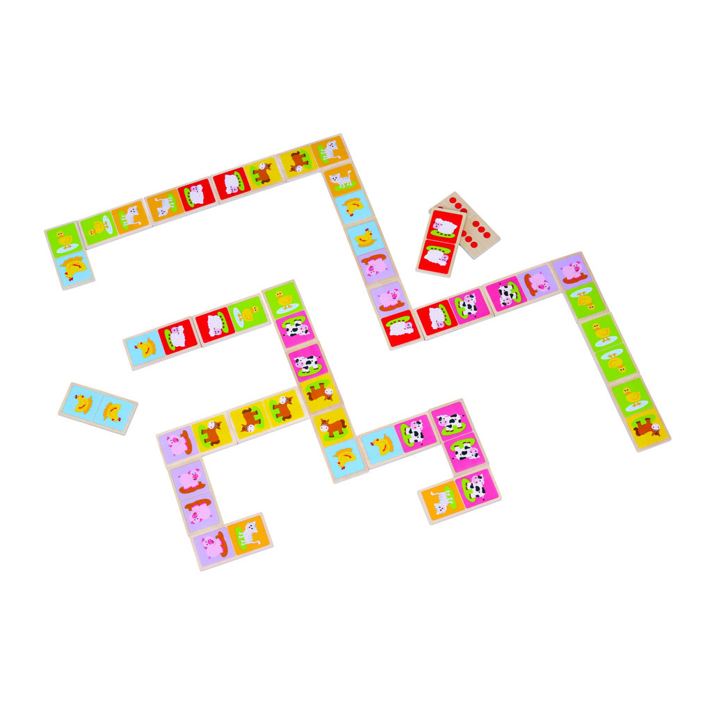 Farm Animal Dominoes 28 Pcs - Toy Dubai (Toys MENA LLC)