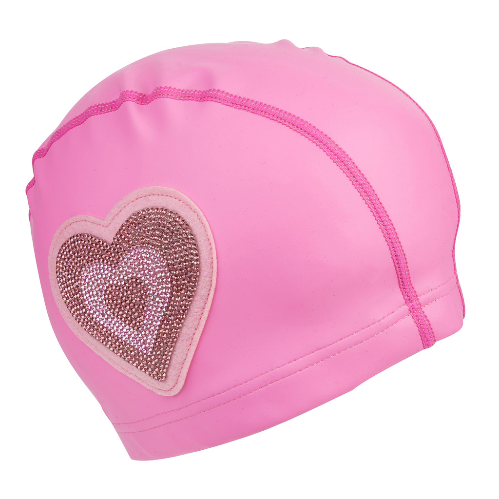 Neon Pink Heart Swim Cap - Toy Dubai (Toys MENA LLC)