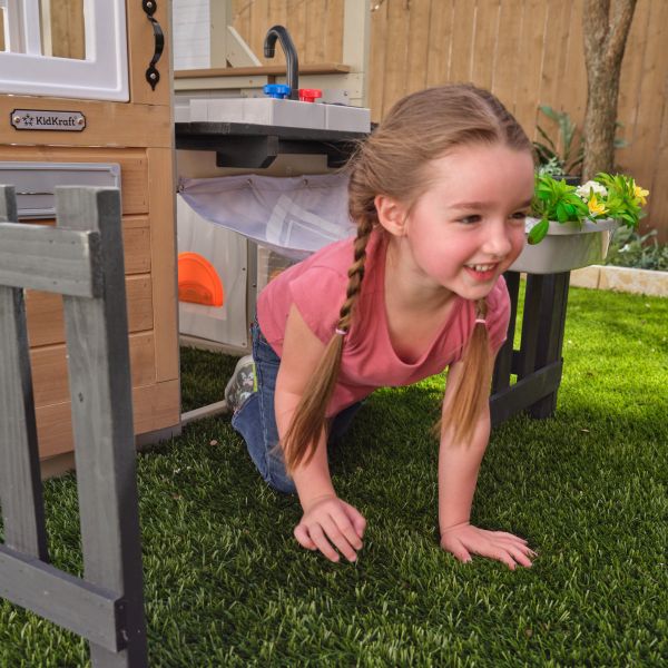 Kidkraft - Cozy Hearth Cabin Playhouse - Toy Dubai (Toys MENA LLC)