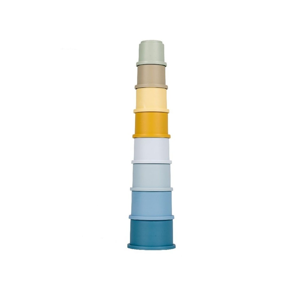 Little Dutch - Stacking Cups Blue - Toy Dubai (Toys MENA LLC)