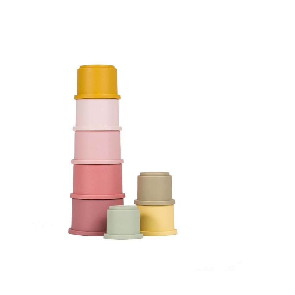 Little Dutch - Stacking Cups Pink - Toy Dubai (Toys MENA LLC)