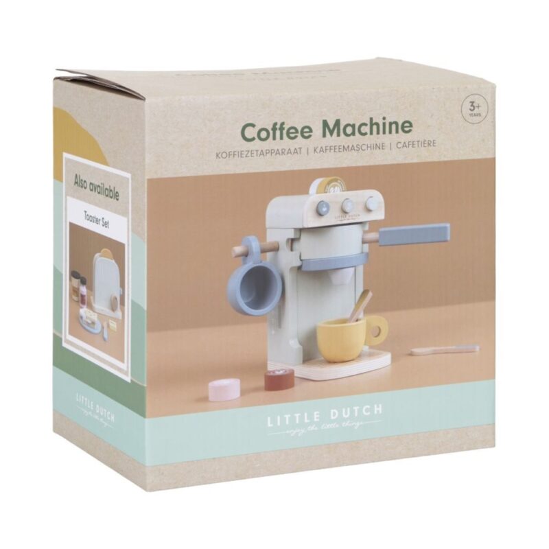 Little Dutch - Wooden Coffee Machine - Toy Dubai (Toys MENA LLC)