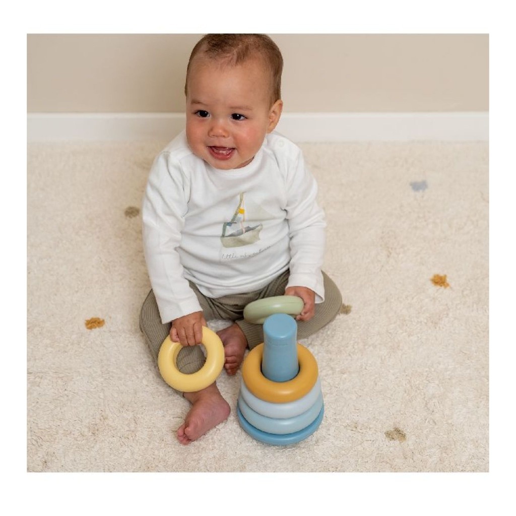Little Dutch - Stacking Rings Blue - Toy Dubai (Toys MENA LLC)