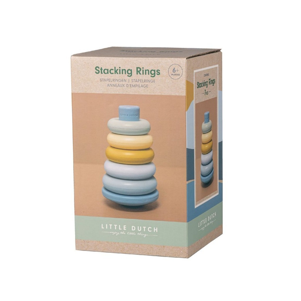 Little Dutch - Stacking Rings Blue - Toy Dubai (Toys MENA LLC)