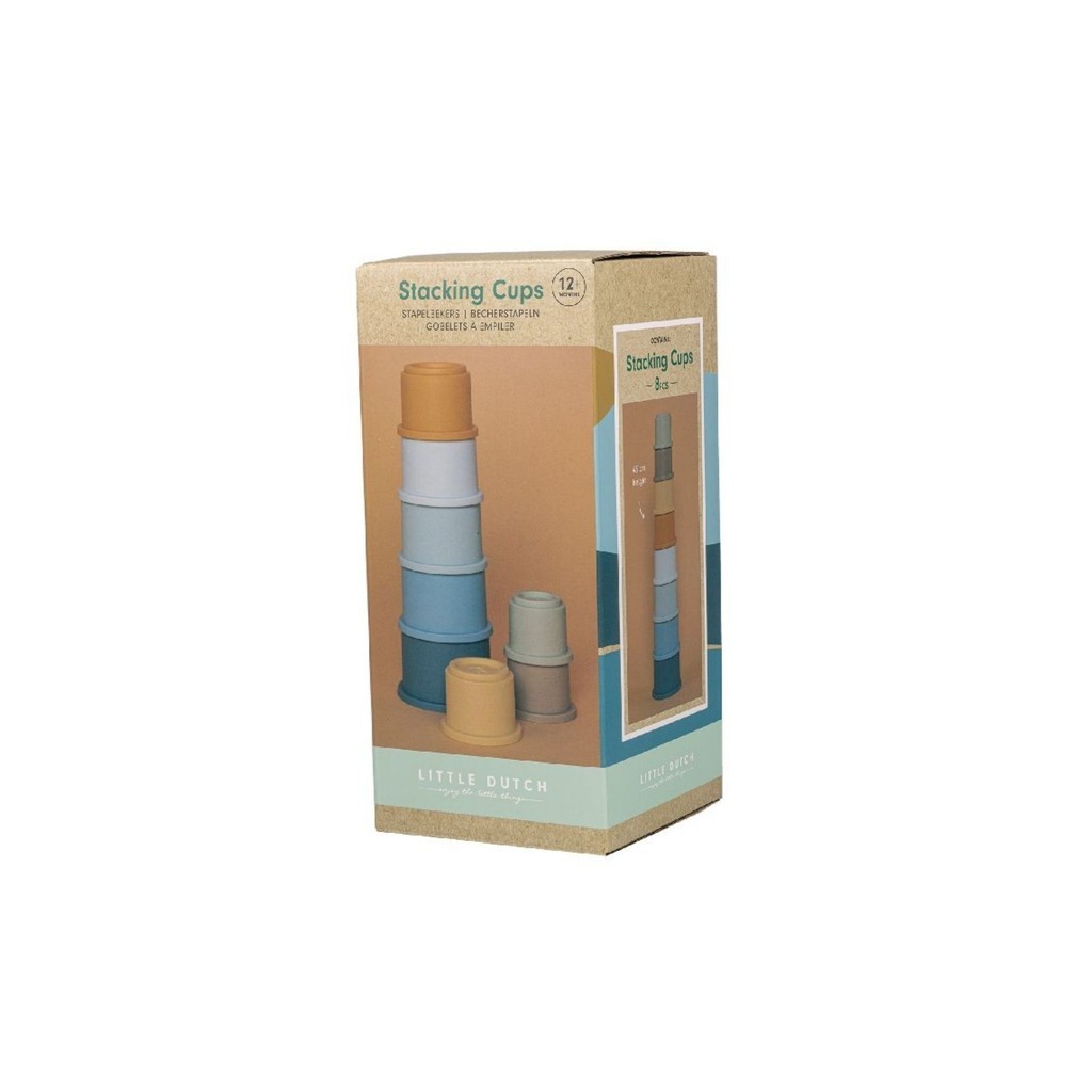 Little Dutch - Stacking Cups Blue - Toy Dubai (Toys MENA LLC)