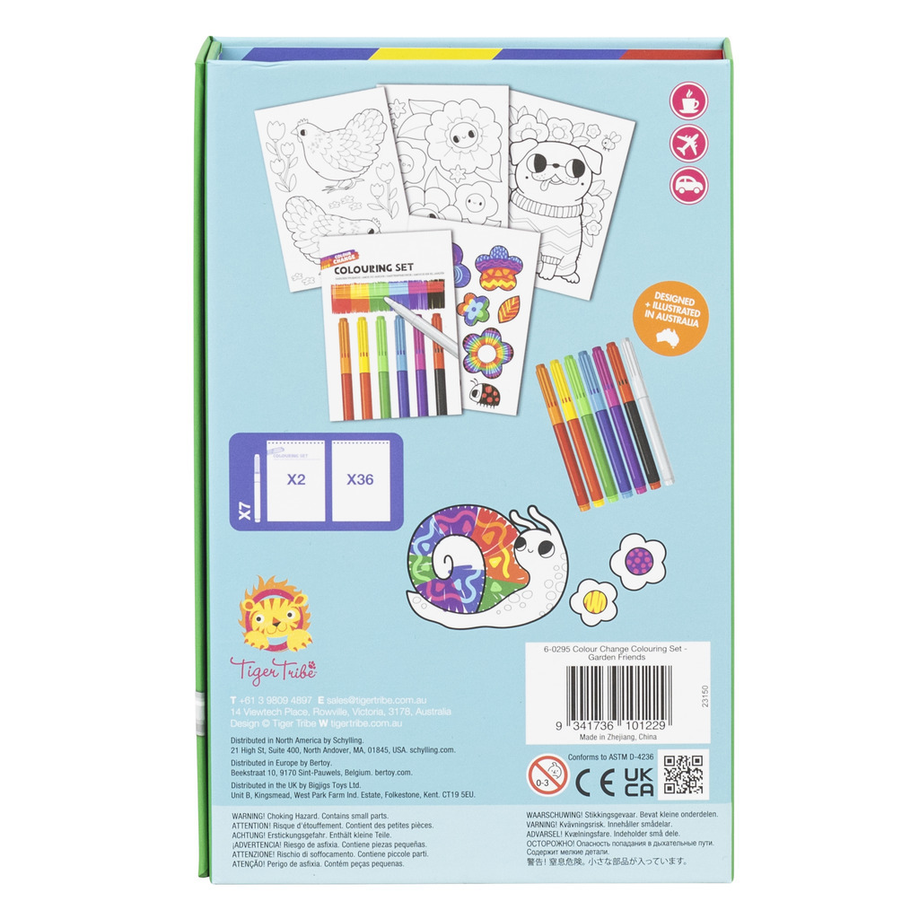 Tiger Tribe - Colour Change Colouring Set - Garden Friends - Toy Dubai ...