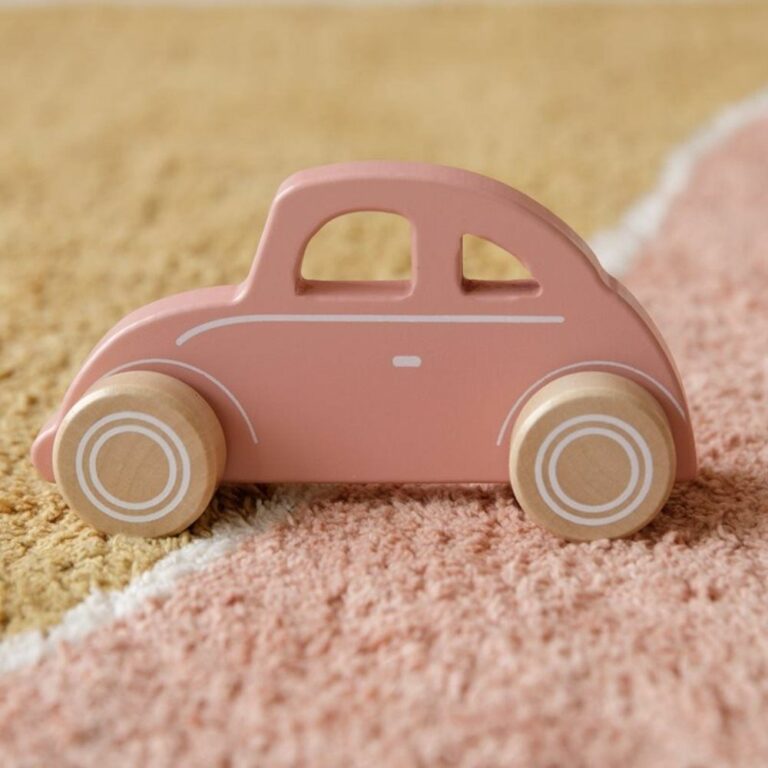 Little Dutch - Wooden Toy Pink Car - Toy Dubai (Toys MENA LLC)
