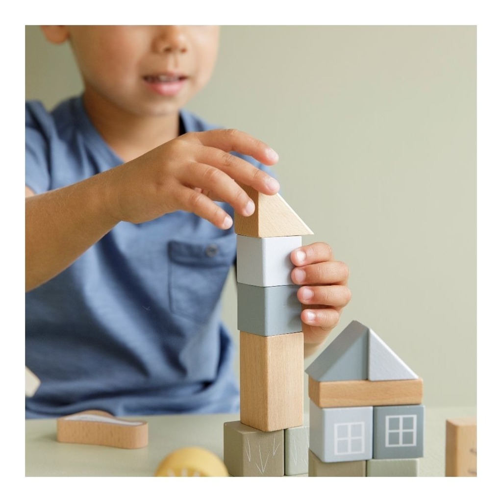 Little Dutch - Building Blocks Blue - Toy Dubai (Toys MENA LLC)